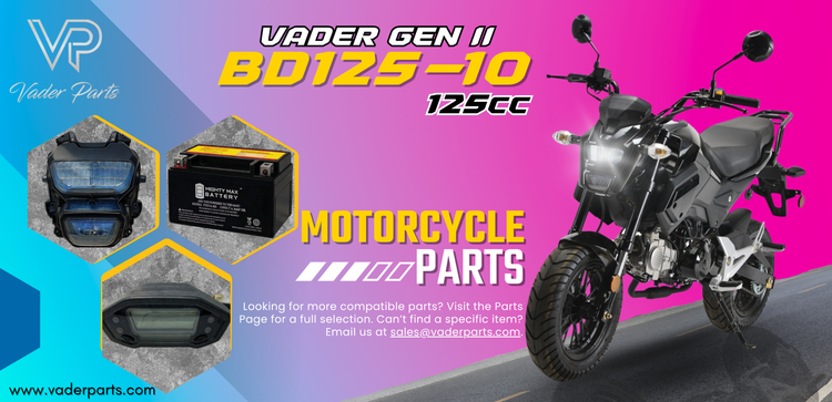 Boom 125cc Motorcycle Parts | Dongfang Parts | Honda Grom Clone Parts