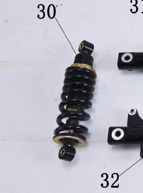 Rear Shock for BD125-10 | Boom Vader Rear Shock for Sale DF125RTR ...